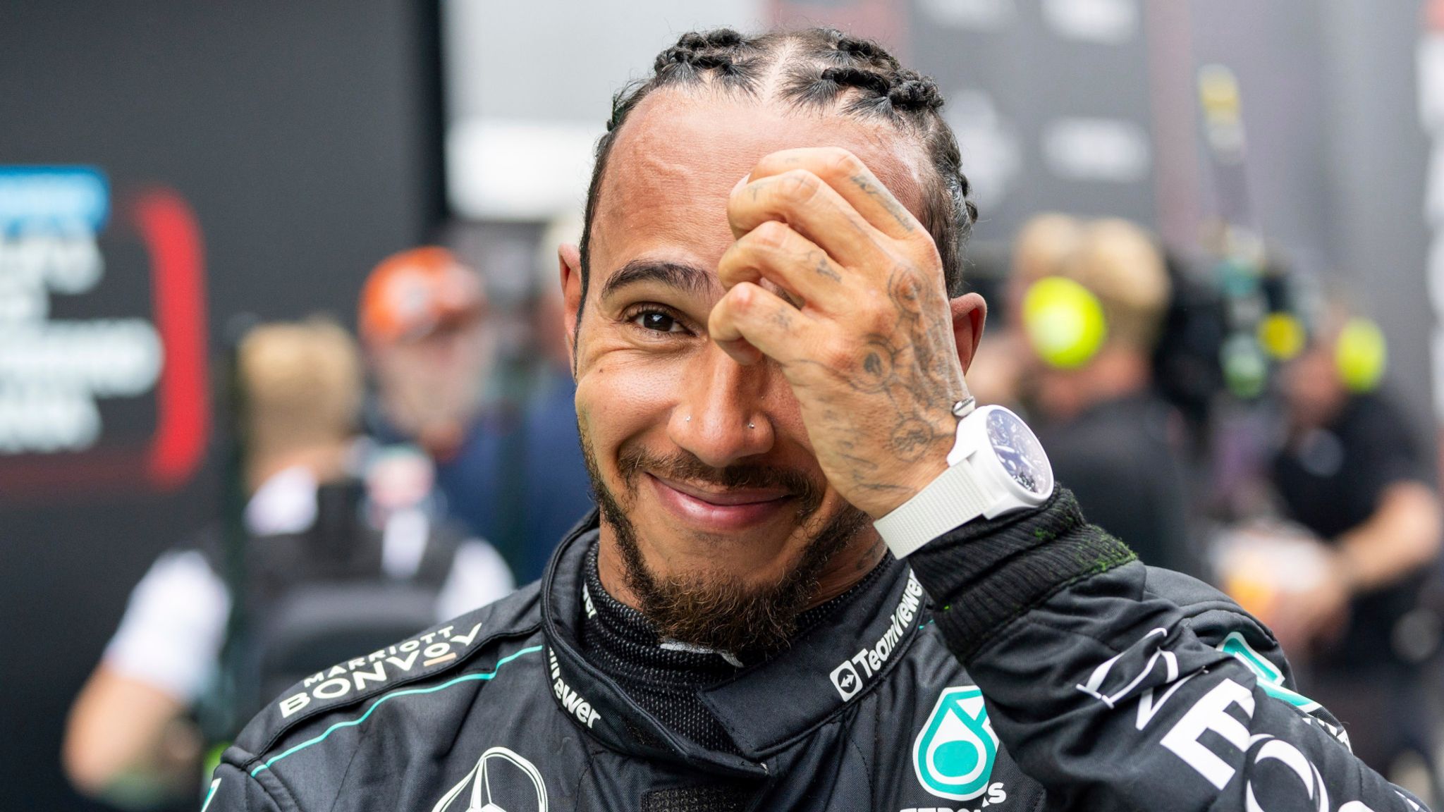 Lewis Hamilton explains 'big boost' of F1 podium return at Spanish GP ...