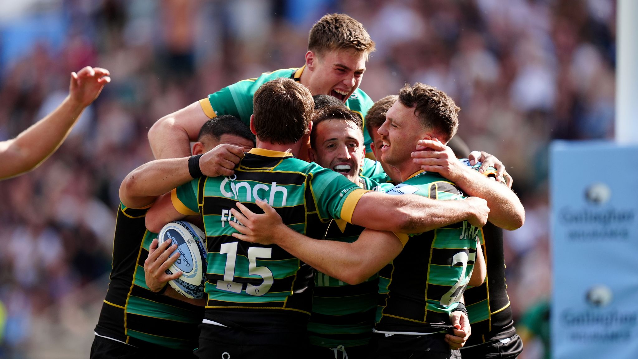 Northampton Saints 25-21 Bath: Saints clinch first Premiership title ...