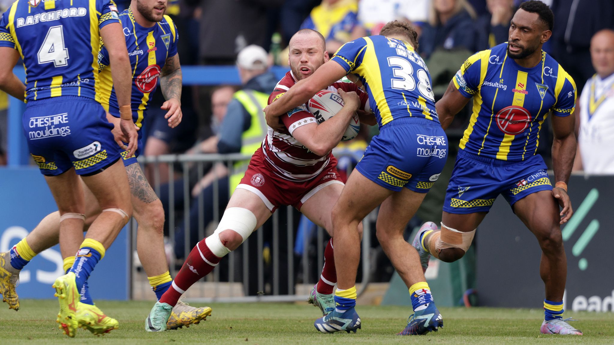 Super League: Wigan Warriors edge out Warrington Wolves despite Adam ...