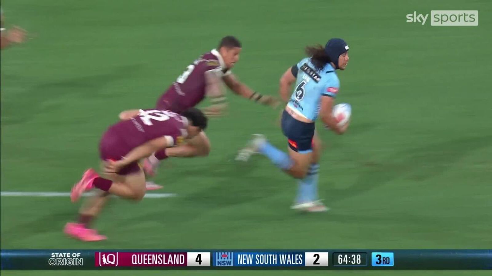 State of Origin: New South Wales beat Queensland in fiery decider in ...
