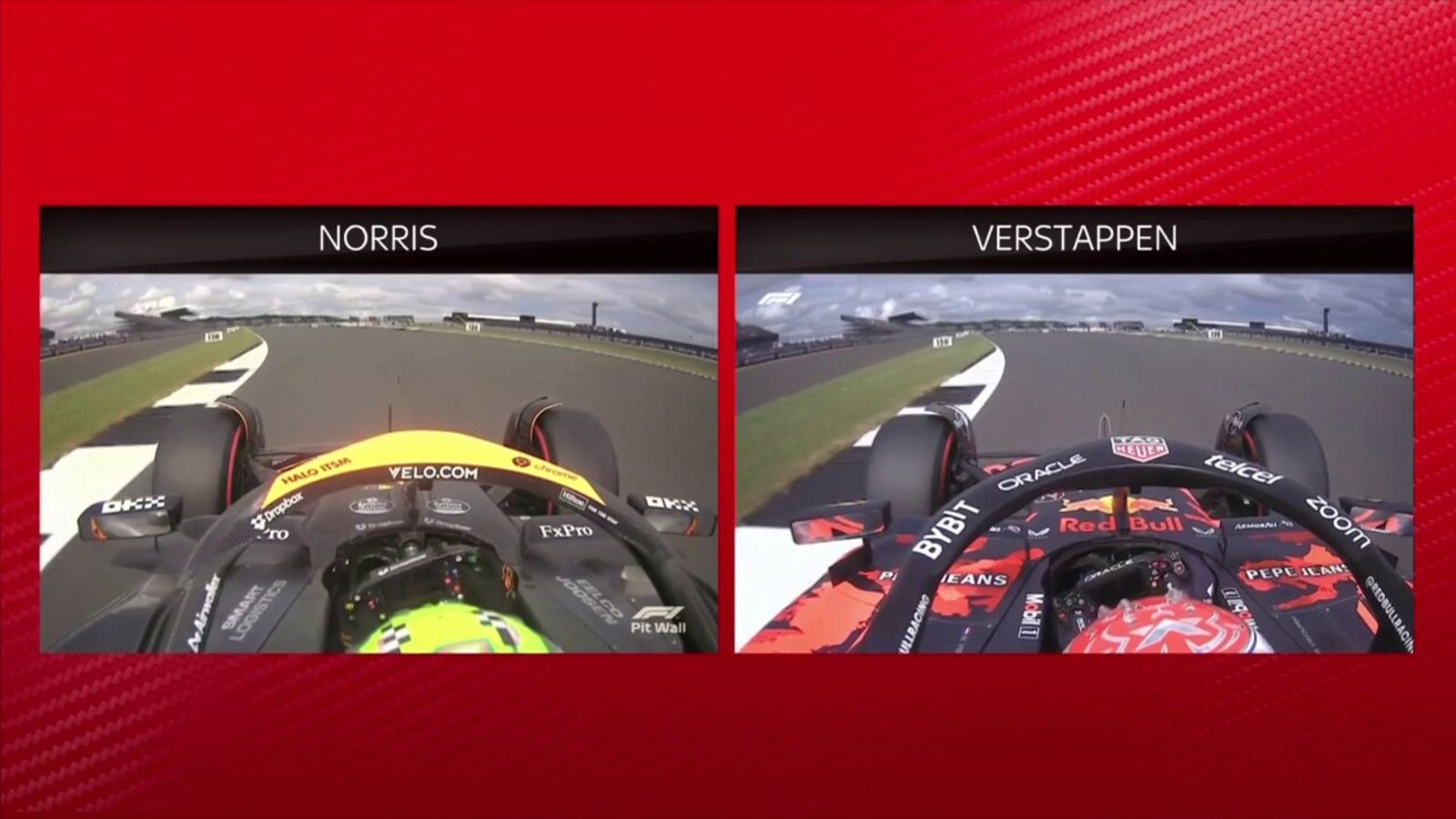 How far is Max behind Lando at Silverstone? | Lando Norris vs Max ...