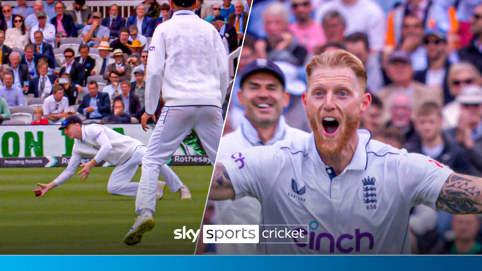 Harry Brook takes STUNNING one-handed catch in England's Test against ...