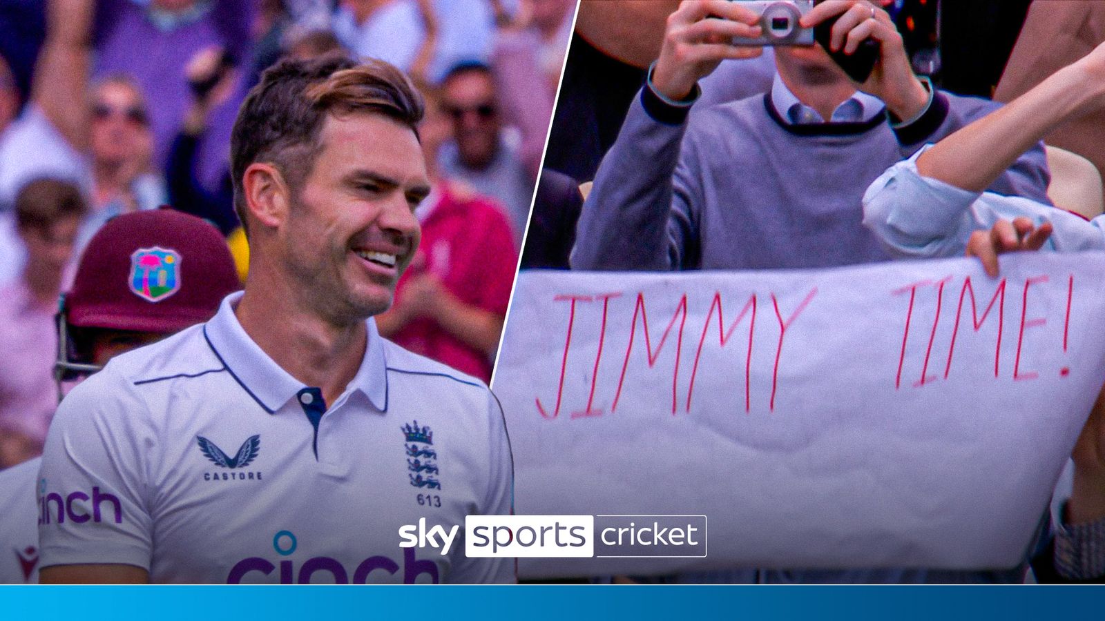 Crowd ROARS as Jimmy Anderson takes his first wicket! | Cricket News ...