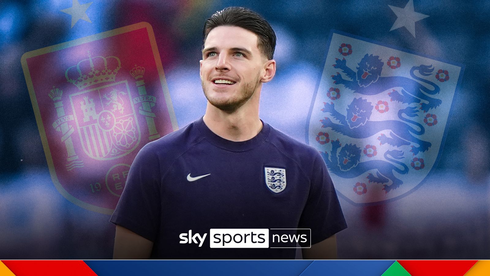 England's Declan Rice determined ahead of Euro 2024 final against Spain ...