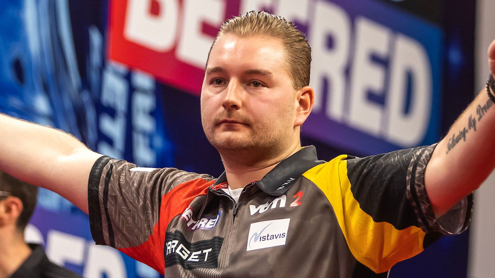 World Matchplay Darts: Dimitri Van den Bergh hits nine-darter as Rob ...