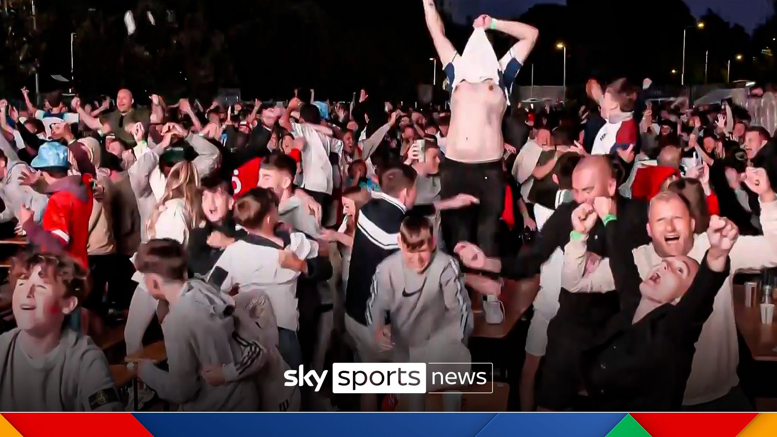 Limbs! Wild celebrations as England book spot in Euros final ...