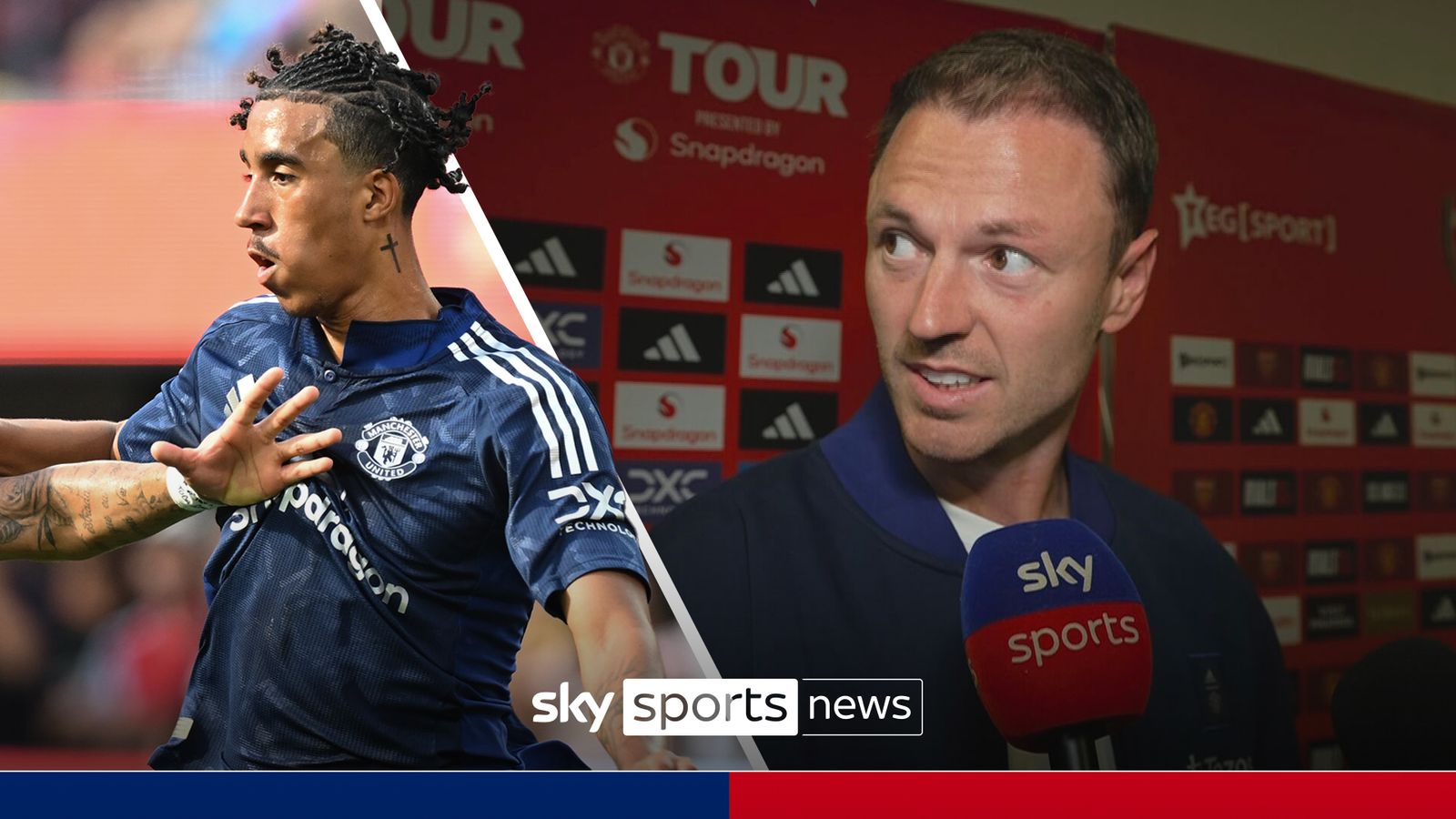 Jonny Evans impressed by new Manchester United signing Leny Yoro ...