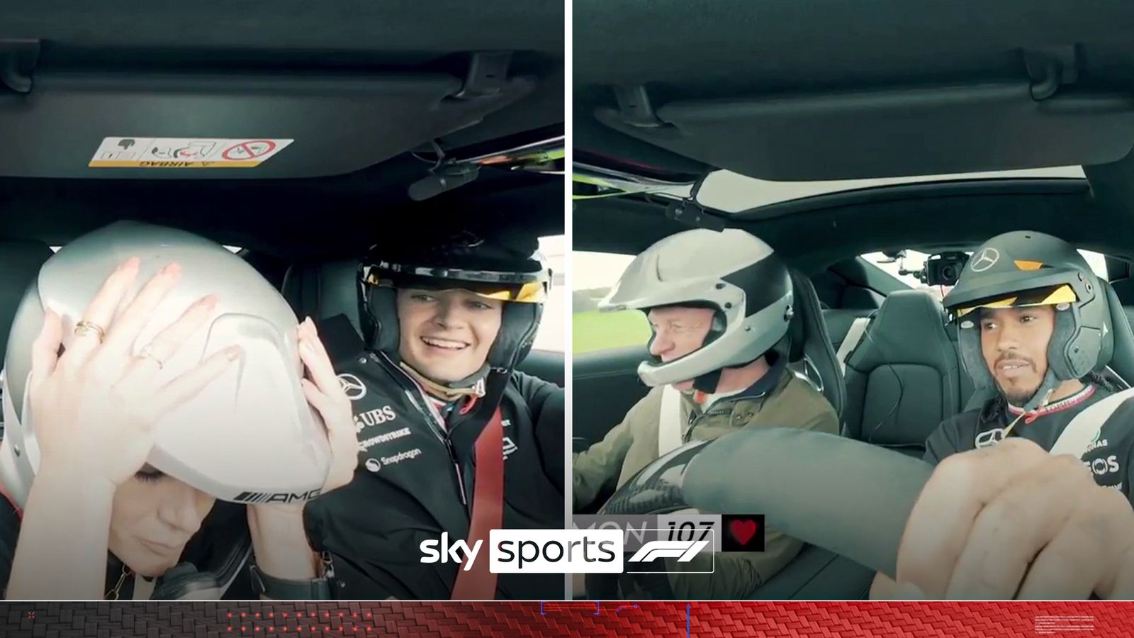 Lewis Hamilton, George Russell, Toto Wolff put the Sky F1 team through ...