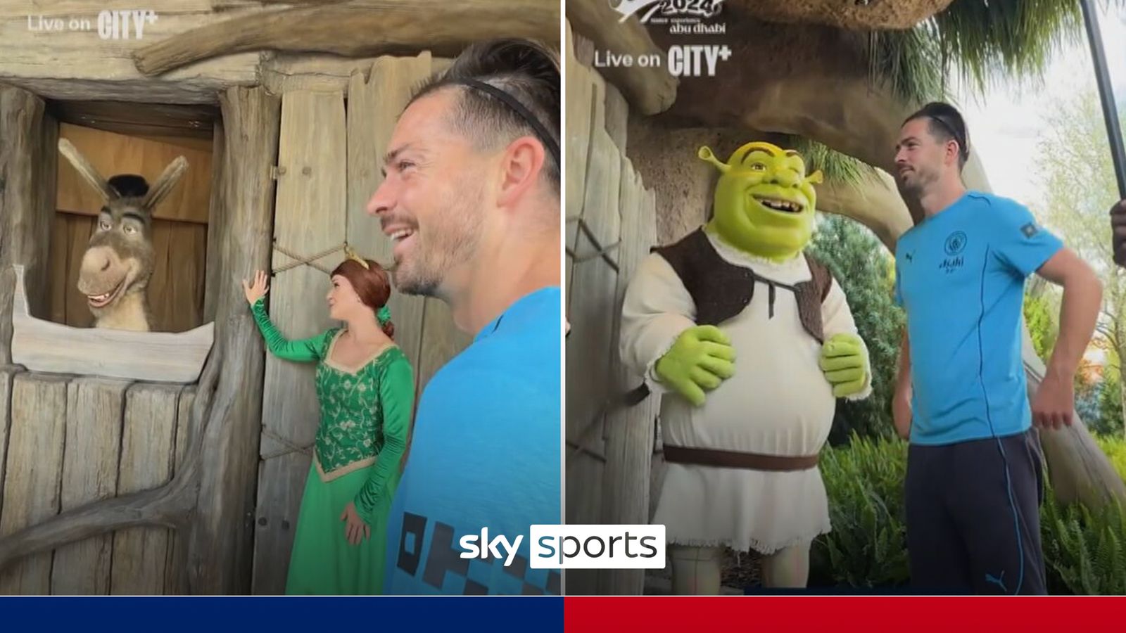Manchester City's Jack Grealish meets Donkey from Shrek on USA tour ...
