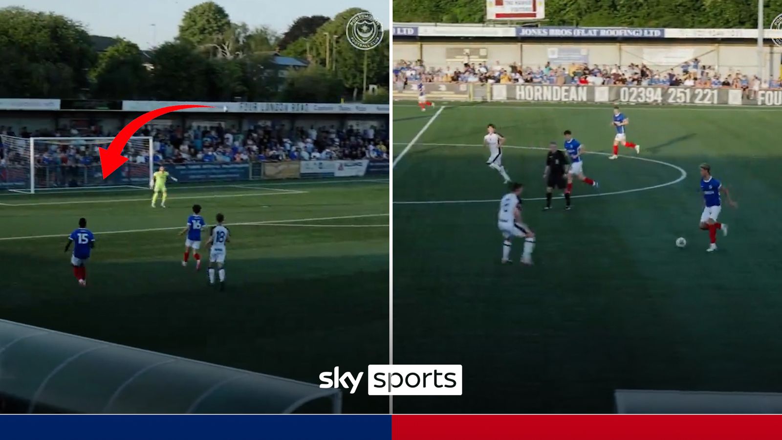 Potential Puskas? Ryley Towler scores SUPERB solo goal in Pompey pre ...