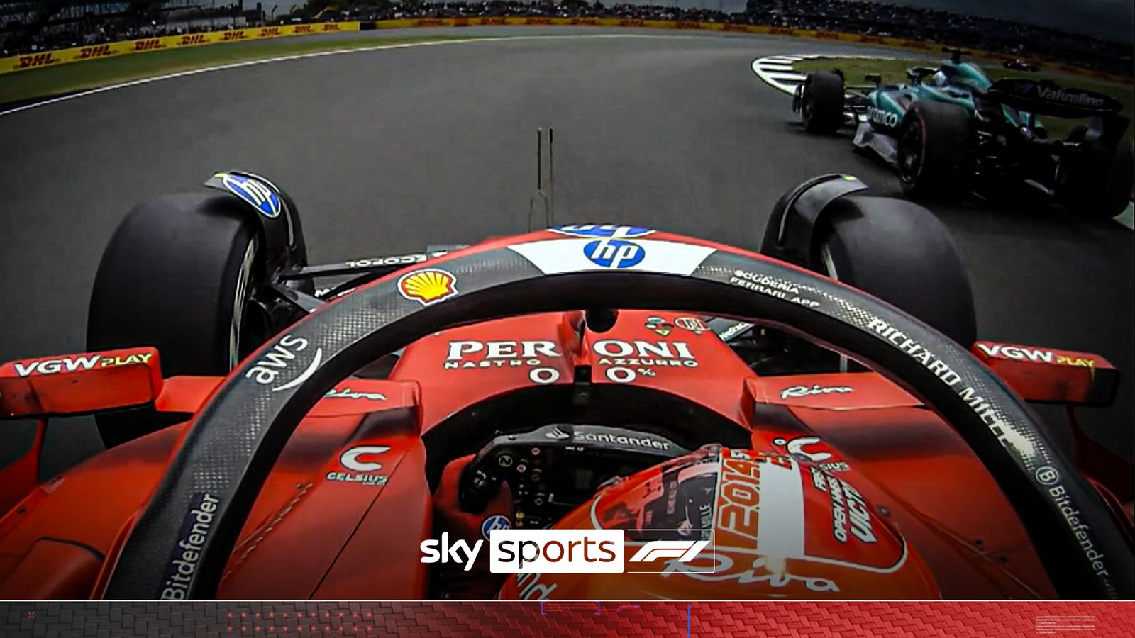 British GP: Charles Leclerc nearly crashes into Lance Stroll during ...