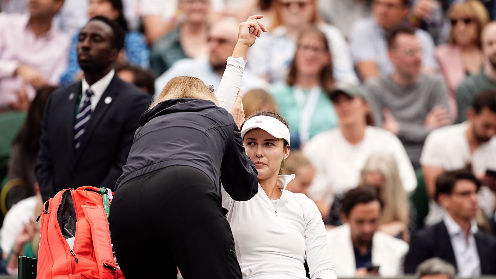 Elena Rybakina through to Wimbledon quarter-finals after Anna ...