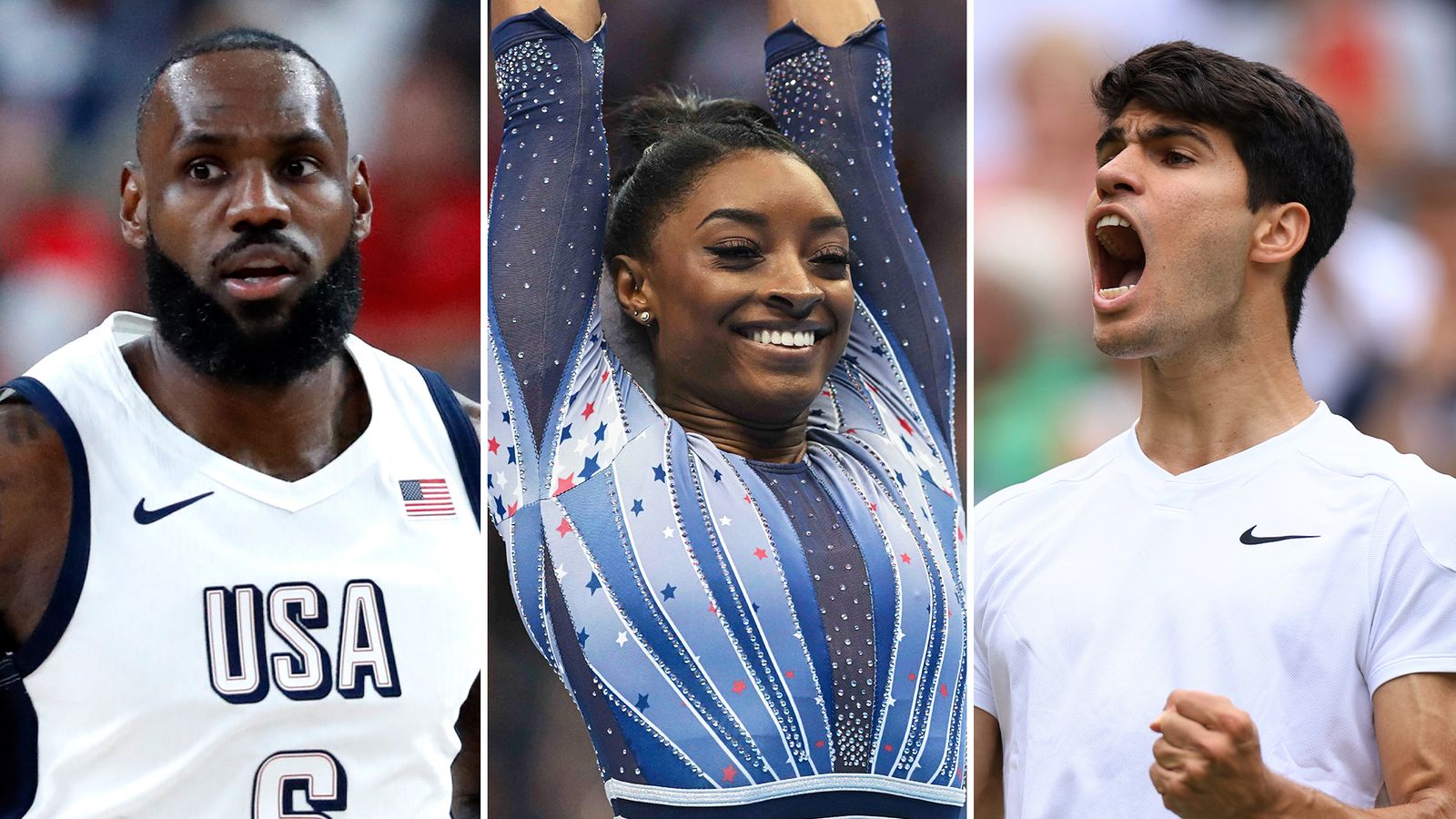 Paris 2024 Olympics: LeBron James, Carlos Alcaraz and Simone Biles ...