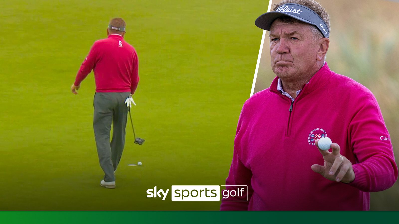 Fresh air putt at Senior Open! | Paul Broadhurst calls penalty on ...