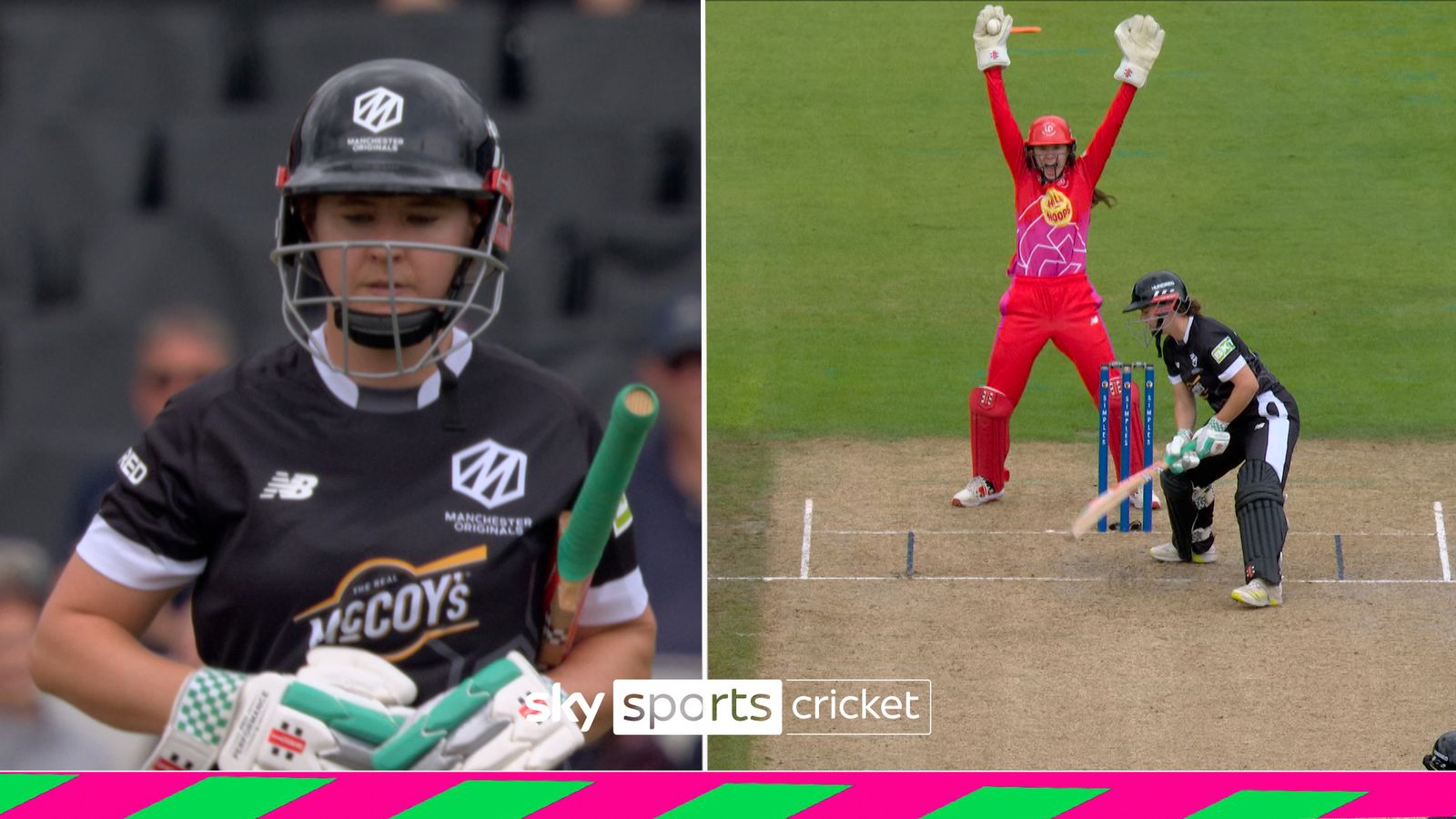 Awkward family reunion? Sarah Bryce catch dismisses sister Kathryn ...