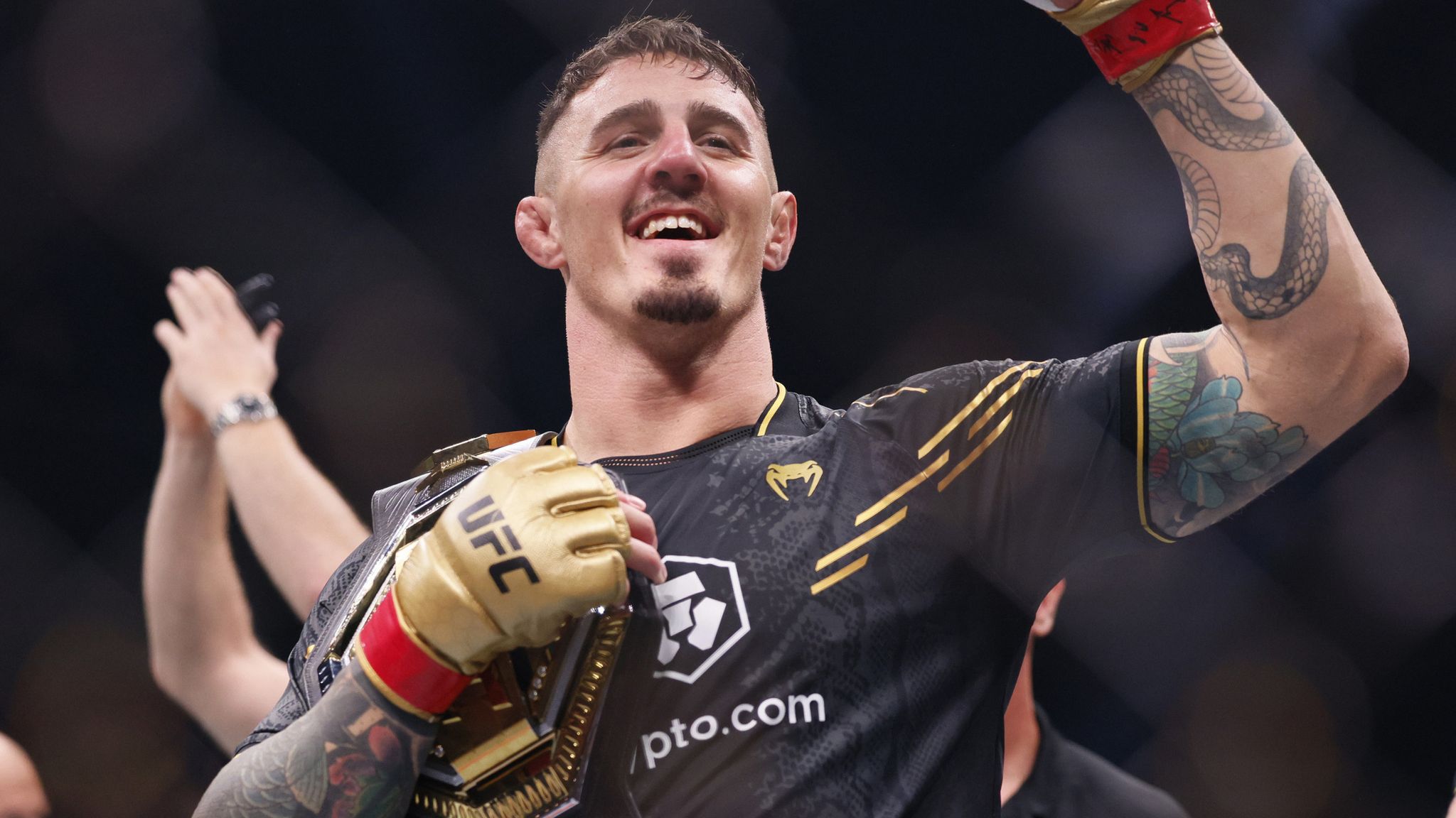 Tom Aspinall to defend undisputed heavyweight title against Cyril Gane ...