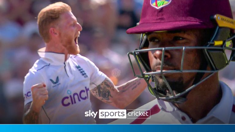 Ben Stokes takes England's fourth wicket against West Indies | Cricket ...