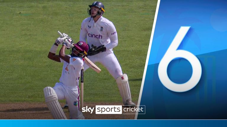 Alick Athanaze hits big six for West Indies against England! | Cricket ...