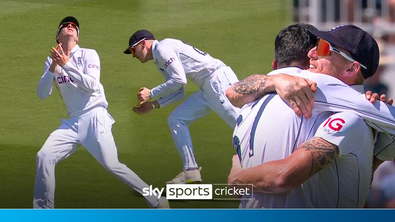 Shoaib Bashir grabs his first wicket on English soil against West ...