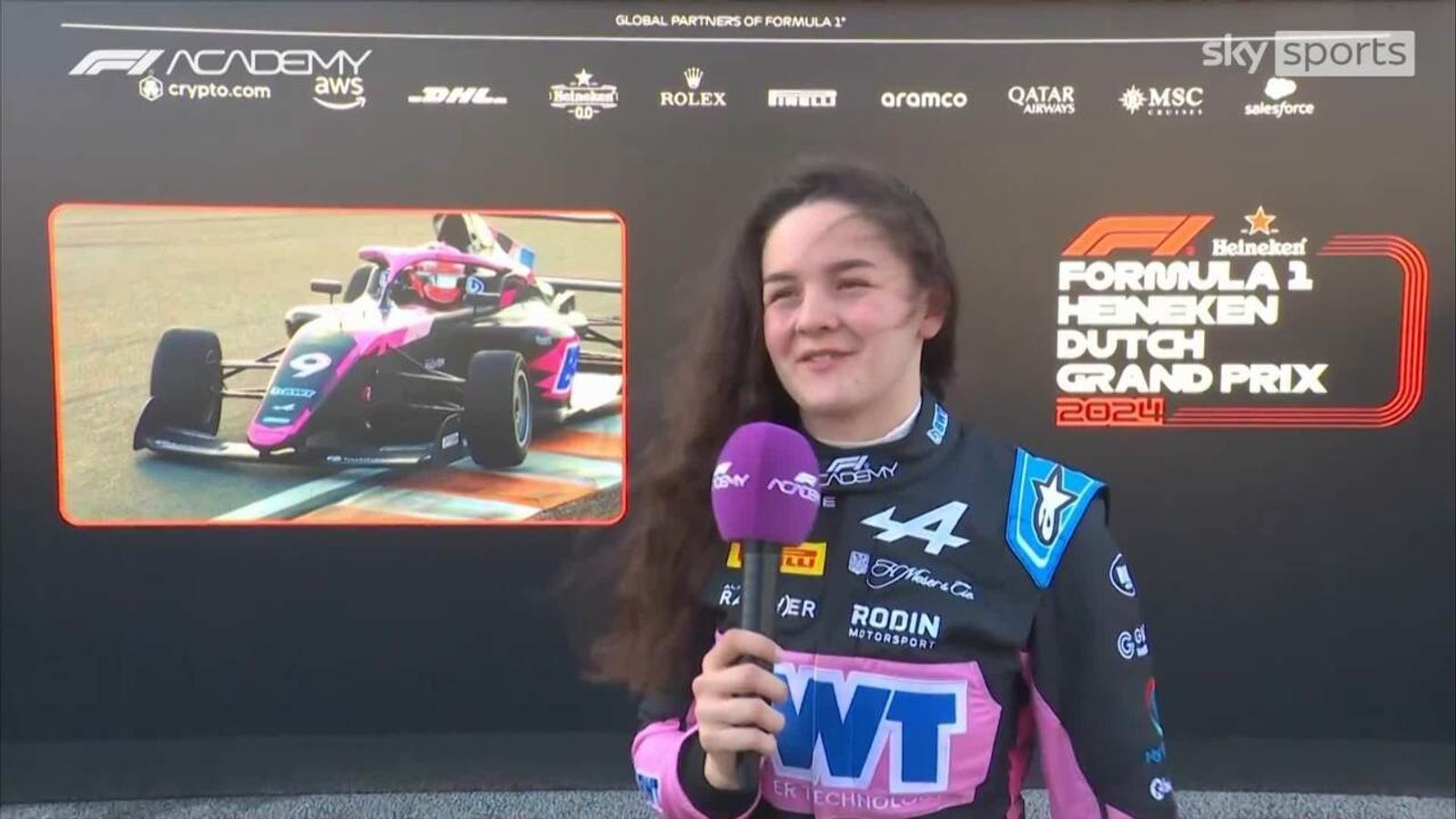 F1 Academy: Abbi Pulling claims win and third place in Zandvoort to ...