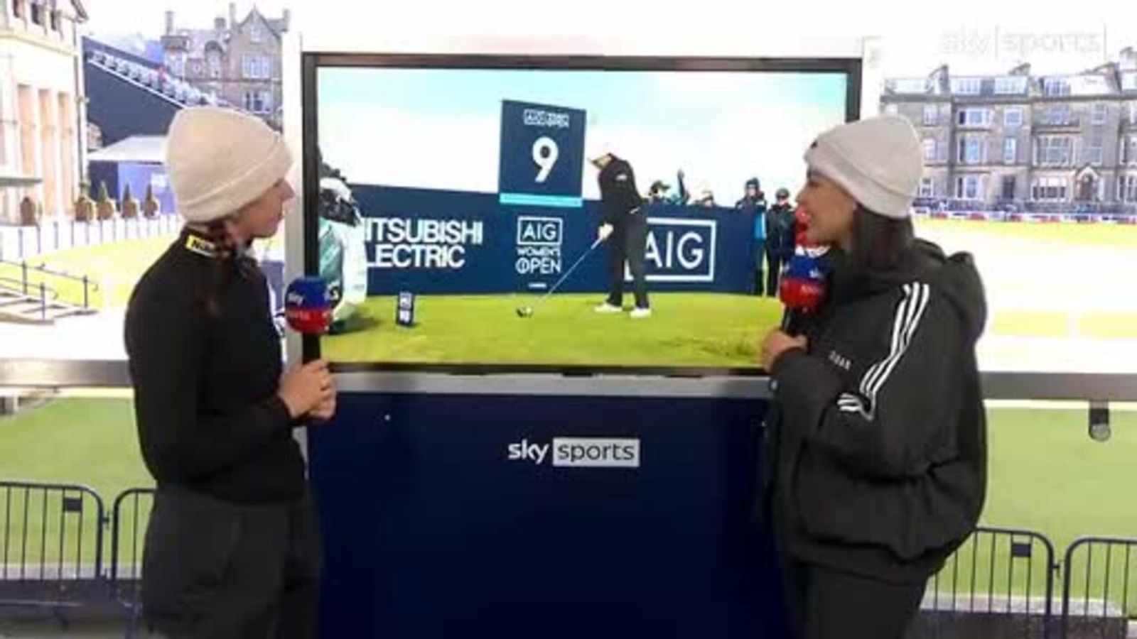 AIG Women's Open: Charley Hull grabs early lead with Nelly Korda, Lilia Vu chasing at windy St ...