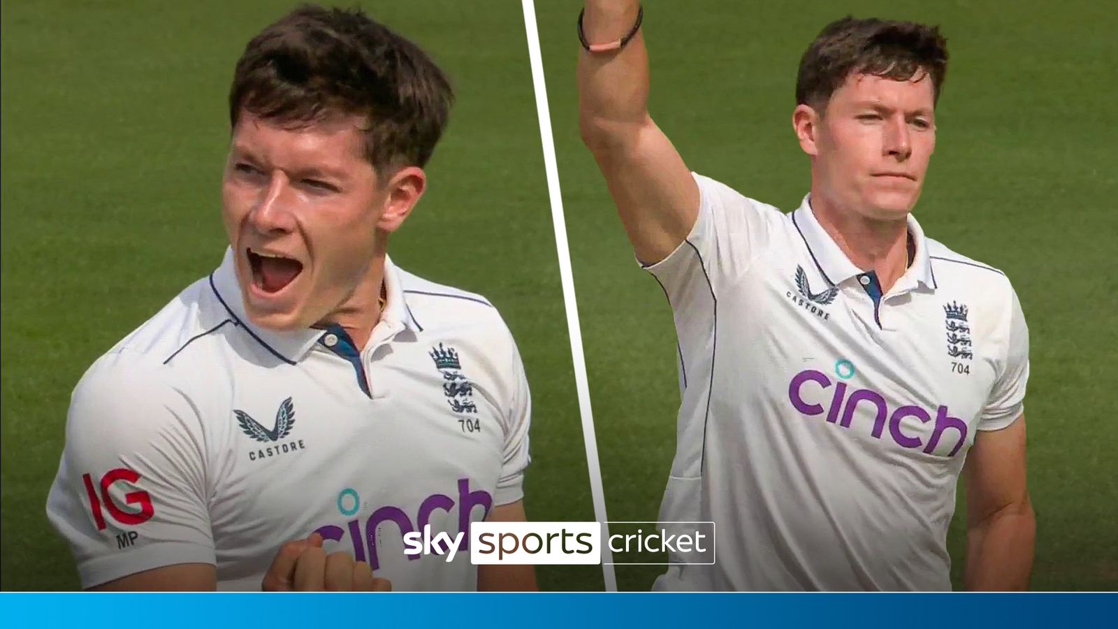 England's Matthew Potts hits two quickfire wickets against Sri Lanka ...