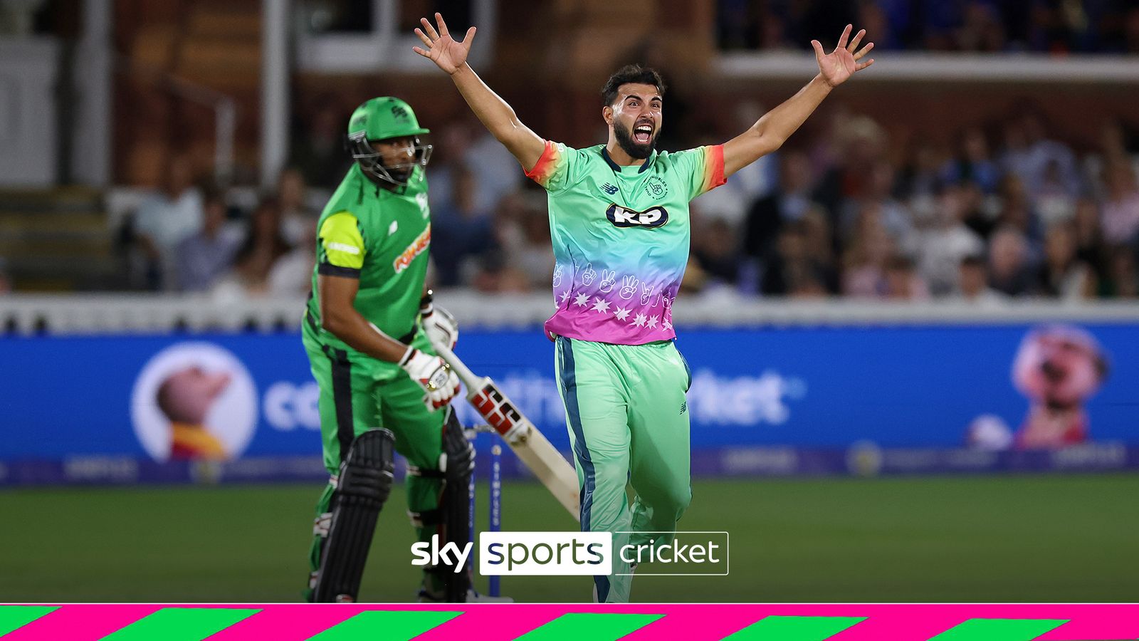 Three wickets in five deliveries for Oval Invincibles' Saqib Mahmood in ...