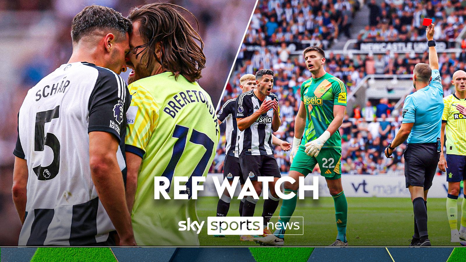 Ref Watch: Did Newcastle's Fabian Schar deserve to see red against ...