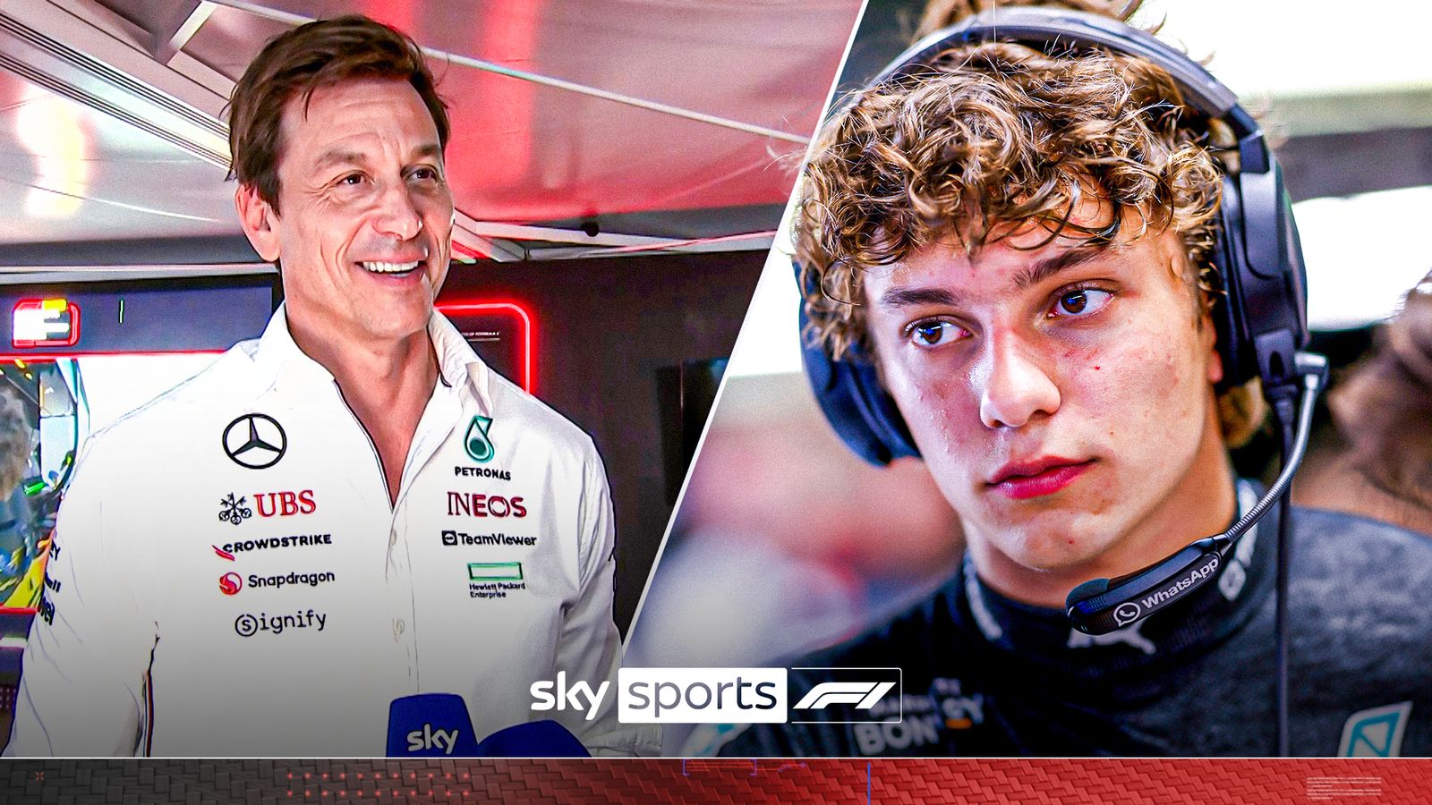 Toto Wolff backs Kimi Antonelli after youngster's crash in FP1 | F1 News | Sky Sports