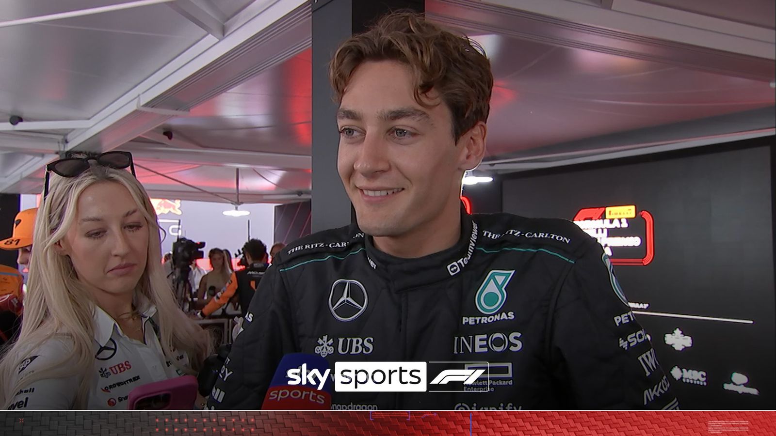 George Russell: If McLaren have a good race start, they will be ...