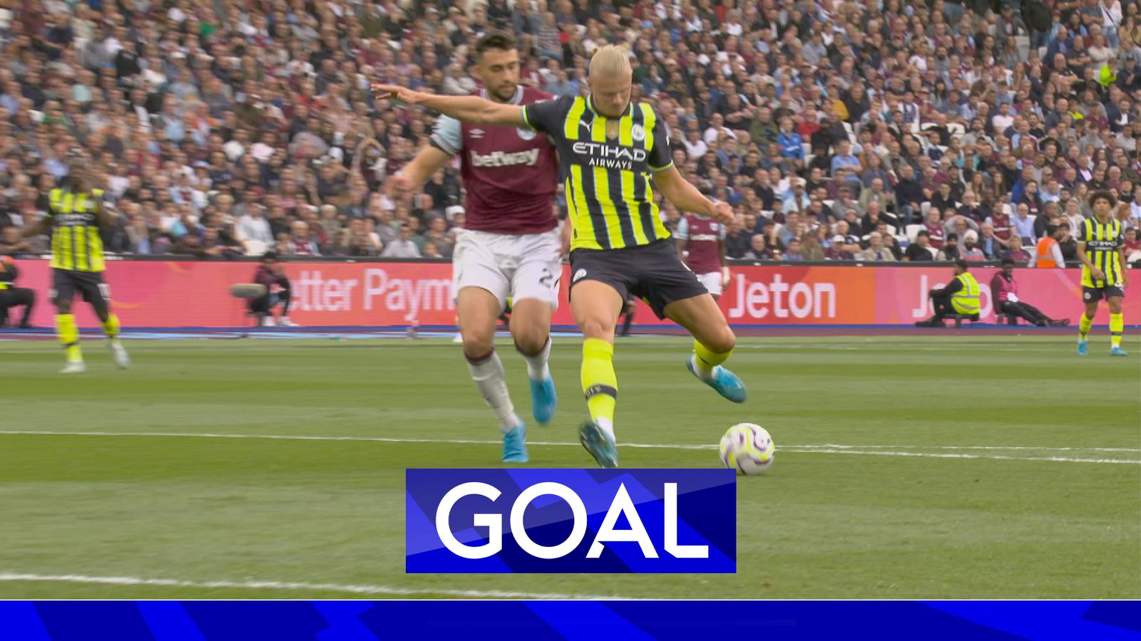 West Ham 1-3 Manchester City: Erling Haaland scores another hat-trick as champions maintain ...