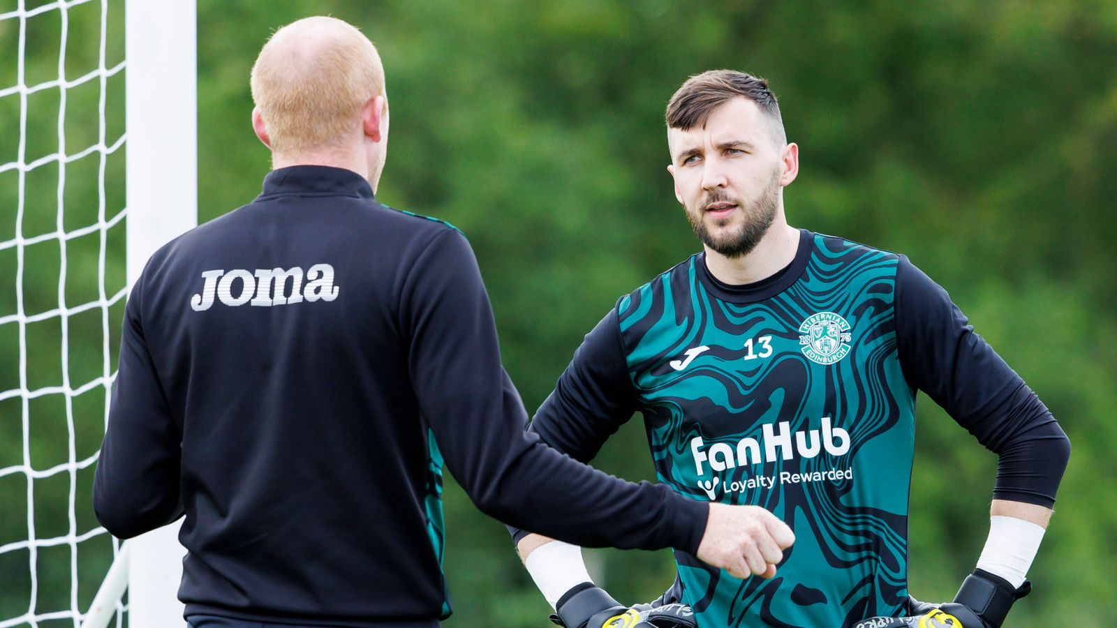 Hibernian: Craig Samson, Jordan Smith & Josef Bursik at training ...
