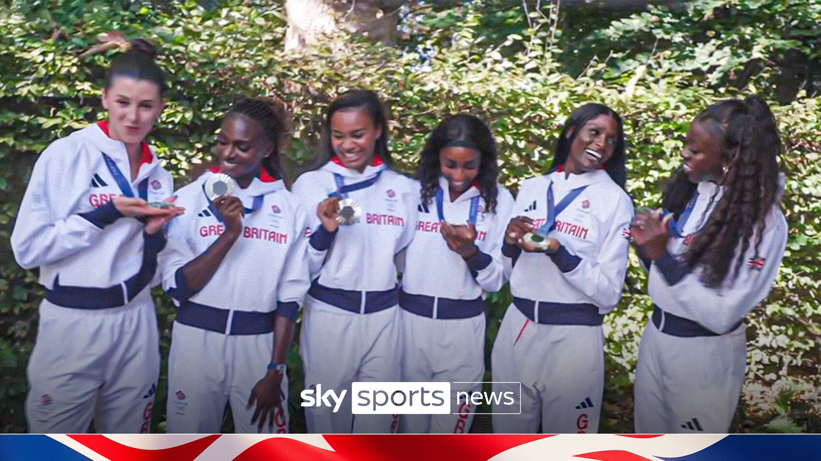 Team GB women take silver in 4x100m relay at Paris Olympics | Olympics ...