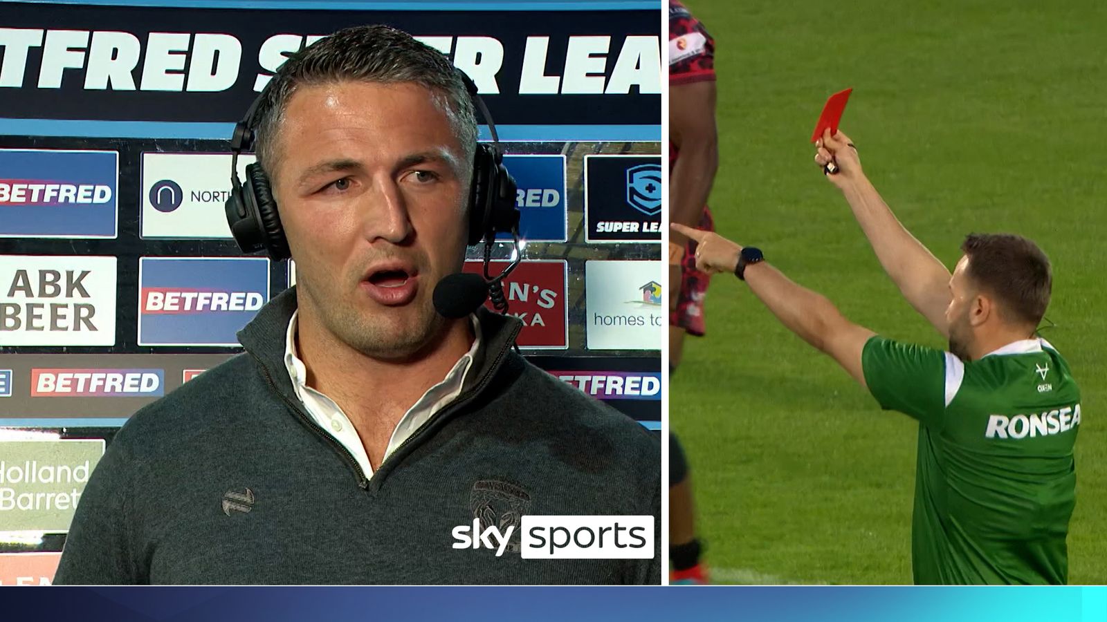Warrington Wolves' Sam Burgess reacts to 'embarrassing' red card | Rugby League News | Sky Sports