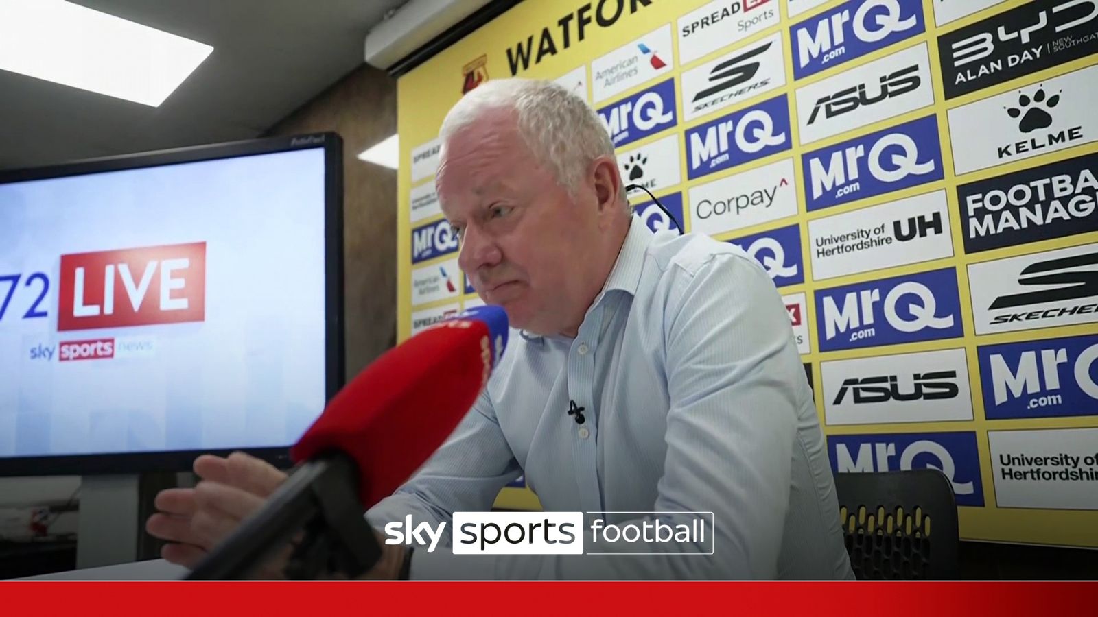 Sky Sports News Reporter quizzed by Watford manager Tom Cleverley ...