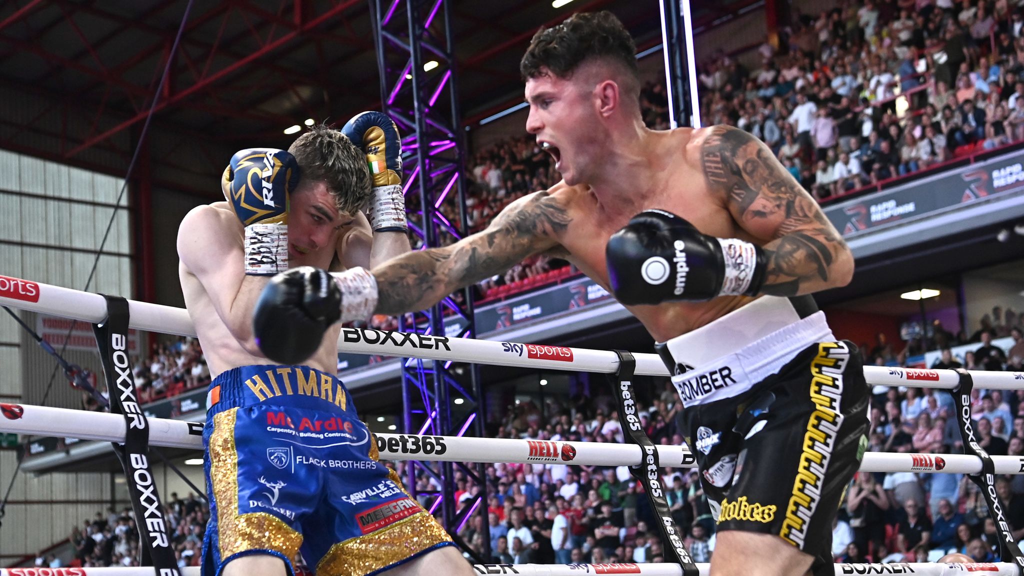 Stephen McKenna stops Joe Laws in three-round all-out brawl on Zak ...