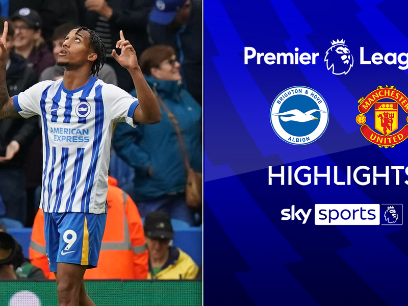 Highlights from the Premier League match between Brighton and Manchester United