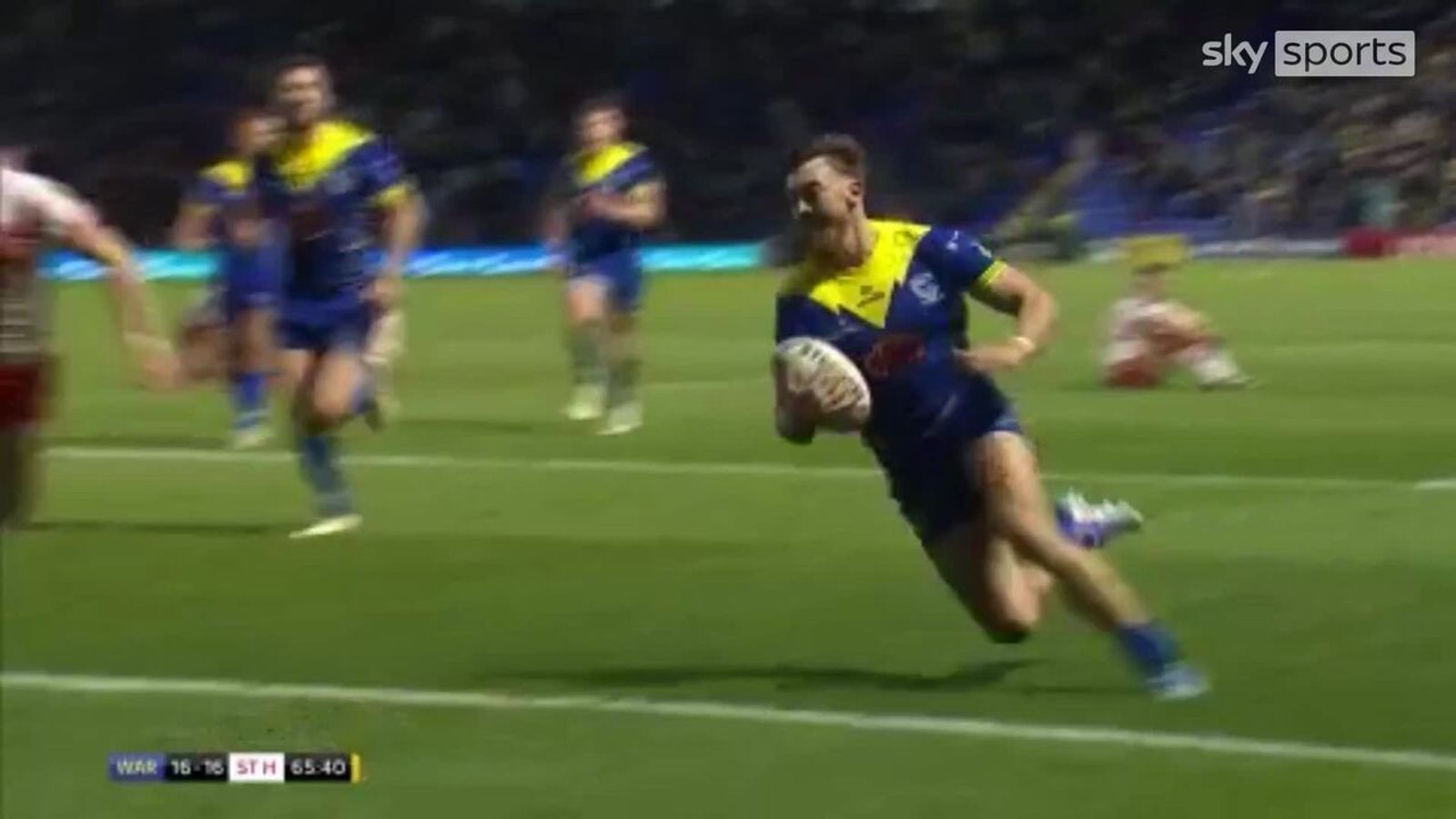 Warrington Wolves vs St Helens: Matty Ashton gifted try for Wolves ...