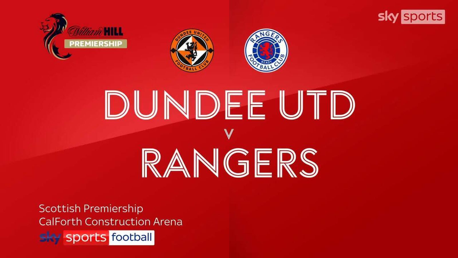 Dundee Utd 0 - 1 Rangers - Match Report & Highlights