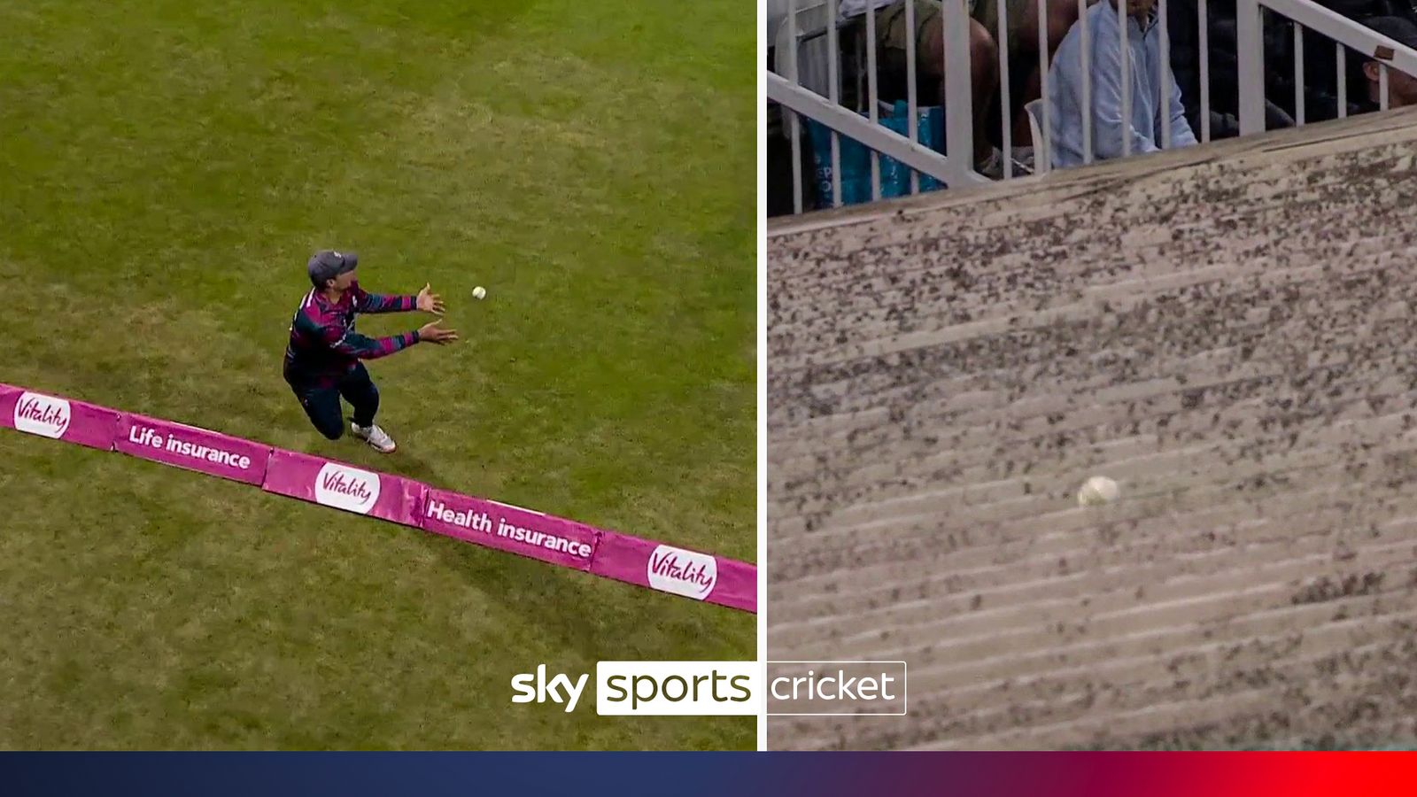 Tom Banton smashes huge six onto roof before being caught out at the ...