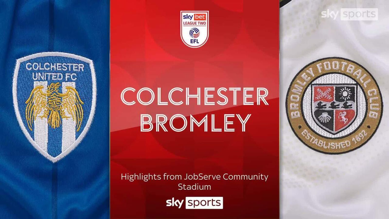 Colchester 1 - 1 Bromley - Match Report & Highlights