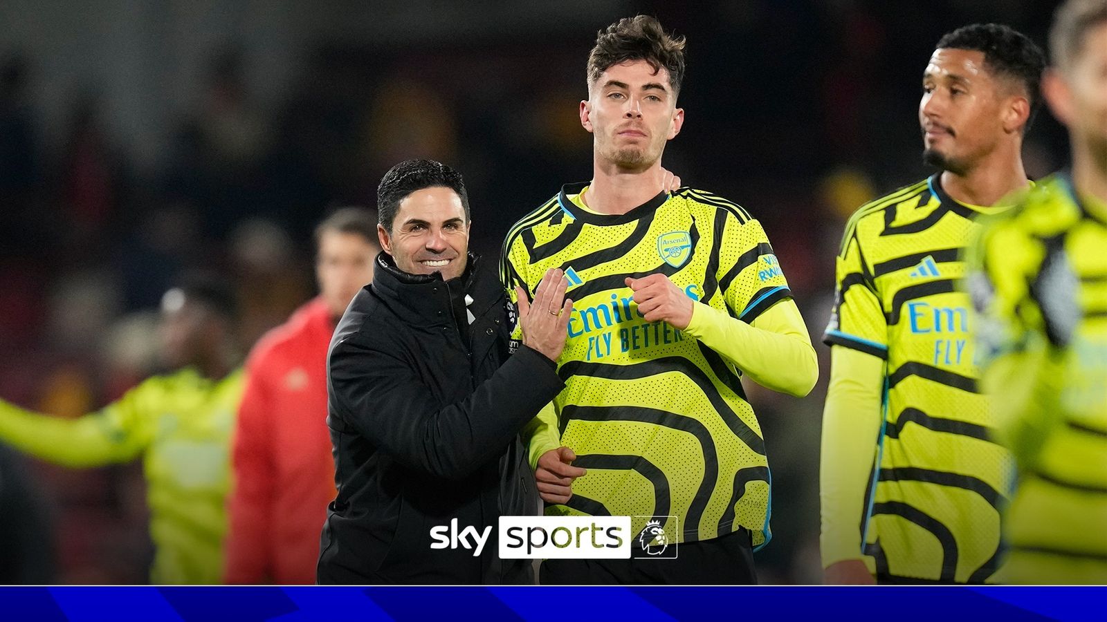 Arsenal's front three of Kai Havertz, Bukayo Saka and Gabriel ...