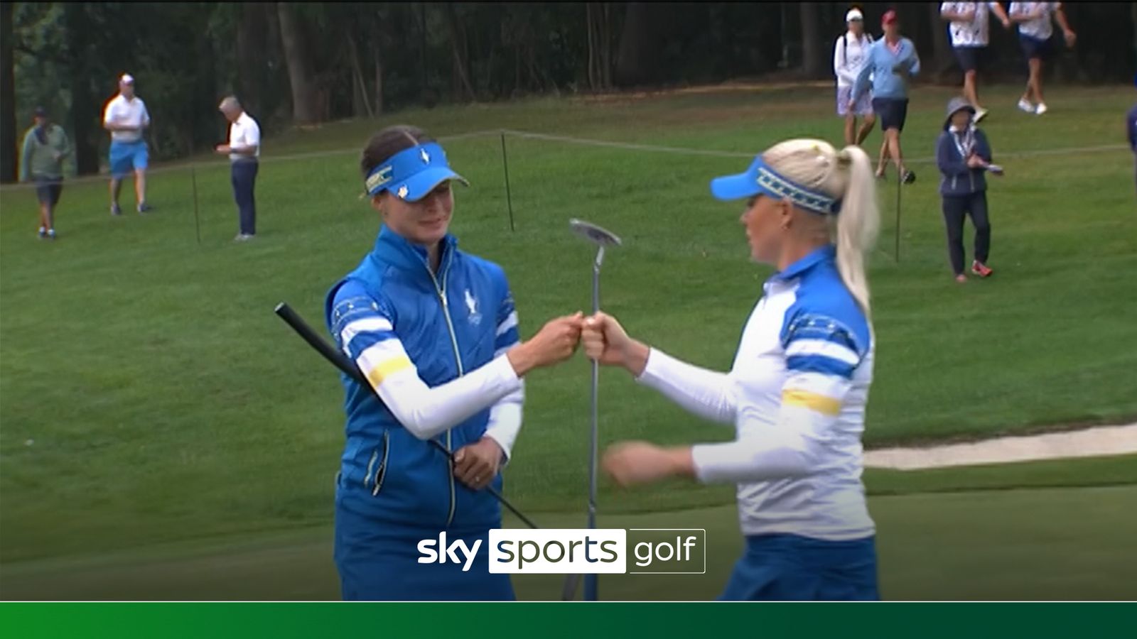 Solheim Cup: Charley Hull taps in super approach shot to put Europe one ...