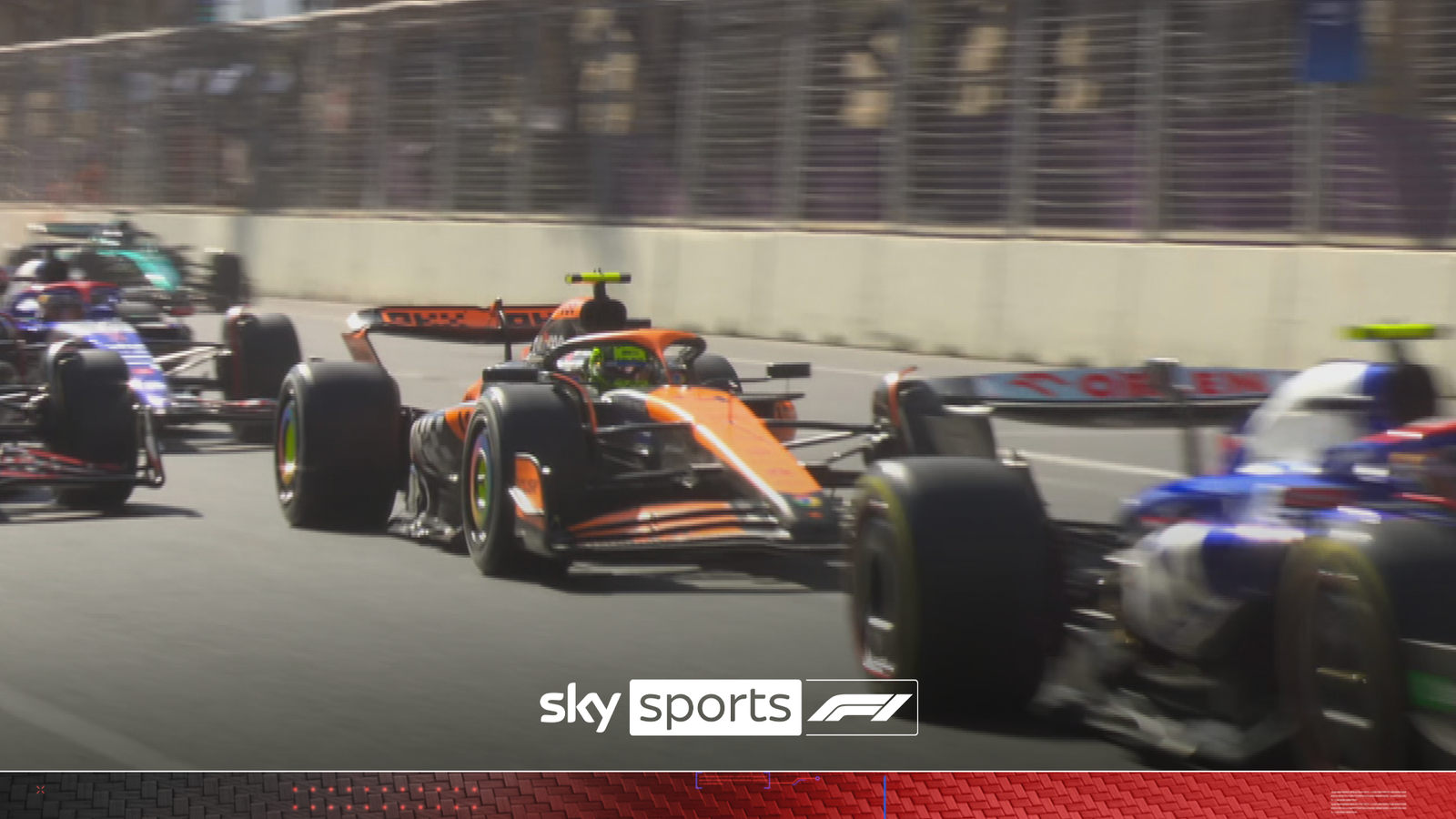 Azerbaijan GP: Lando Norris up to 13th on opening lap | Charles Leclerc ...
