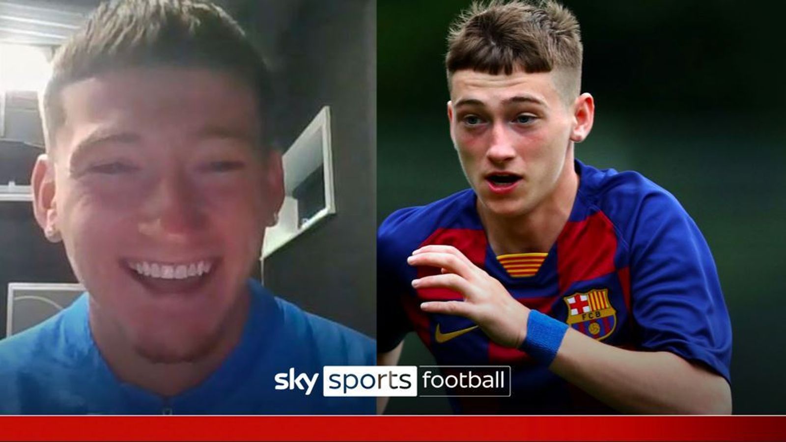 Louie Barry: I trained with Lionel Messi! | Football News | Sky Sports