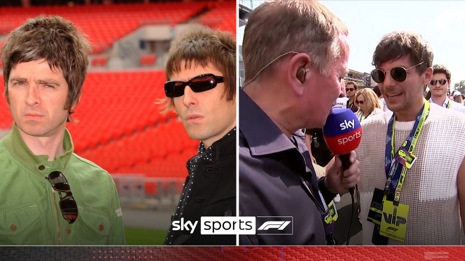 Martin Brundle's Oasis inspired 'Champagne Supernova' grid walk! | F1 ...