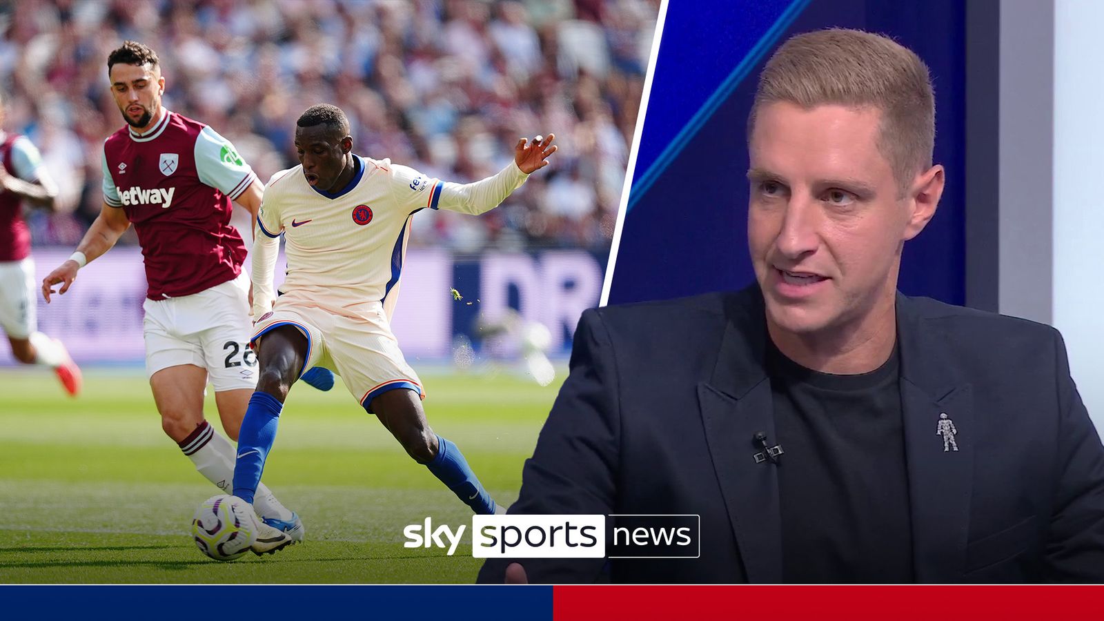 West Ham vs Chelsea: Michael Dawson reacts to Nicolas Jackson's second ...