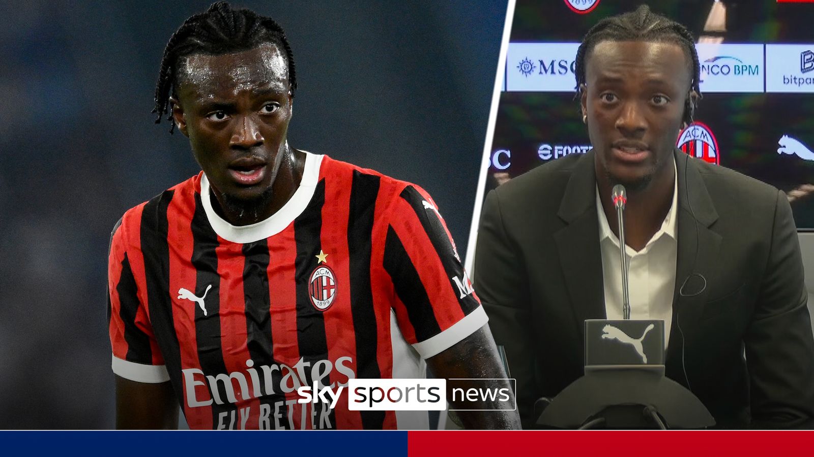 Tammy Abraham 'proud and honoured' to be presented as AC Milan player | Football News | Sky Sports