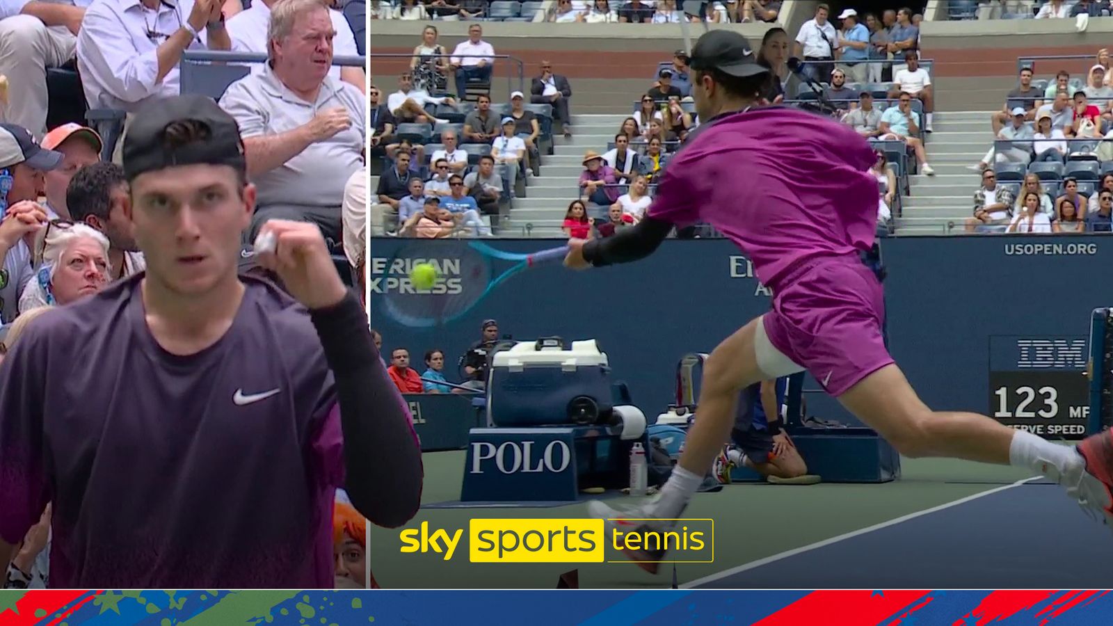 Jack Draper hits HUGE forehand shot to snatch point from Jannik Sinner ...