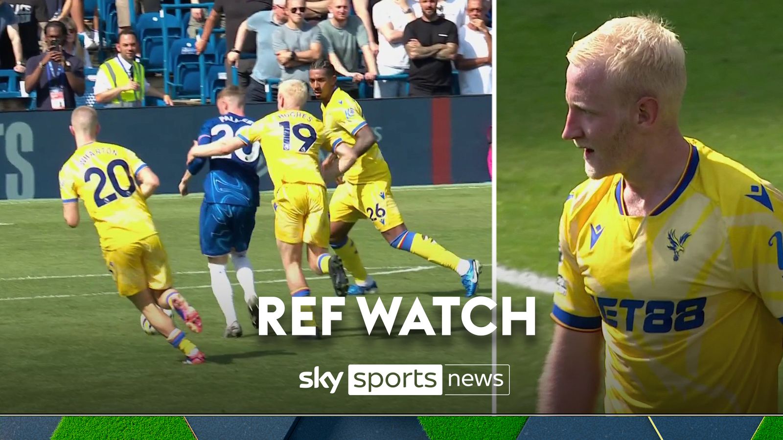 Ref Watch: Was Crystal Palace midfielder Will Hughes lucky to avoid red ...